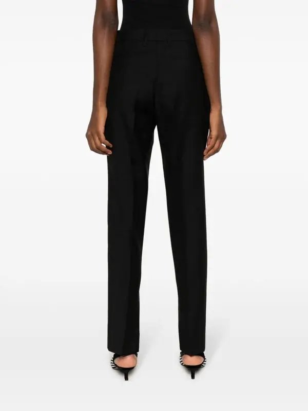Gucci Side-slit Tapered Trousers - Black