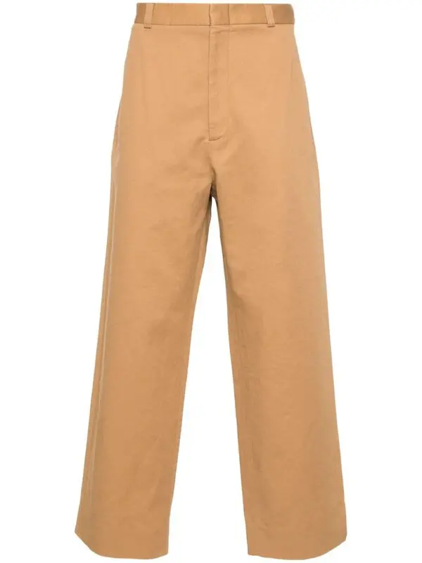 Gucci Twill Straight Trousers - Neutrals