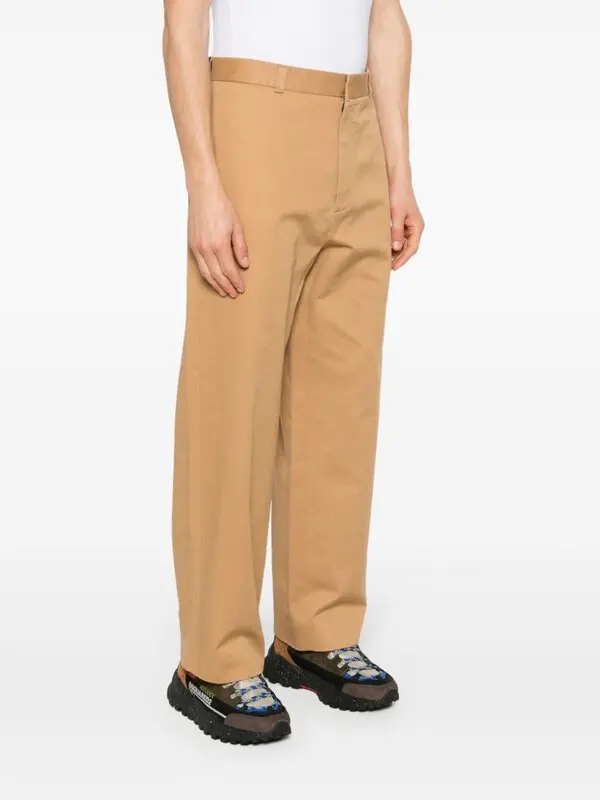 Gucci Twill Straight Trousers - Neutrals