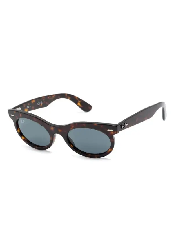 Ray-ban Wayfarer Oval-frame Sunglasses - Brown