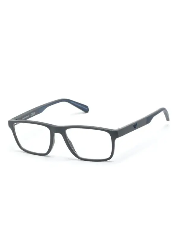 Emporio Armani Rectangle-frame Eyeglasses - Grey
