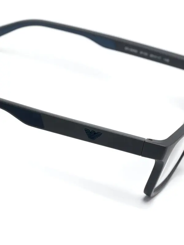 Emporio Armani Rectangle-frame Eyeglasses - Grey