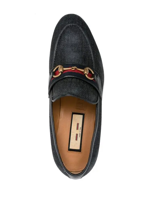 Gucci Horsebit Denim Loafers