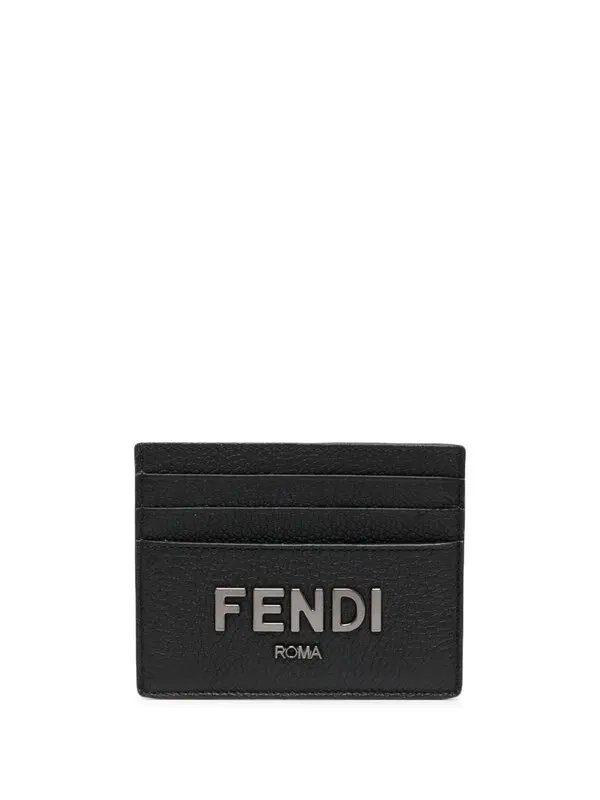 Fendi Embossed-logo Cardholder - Black