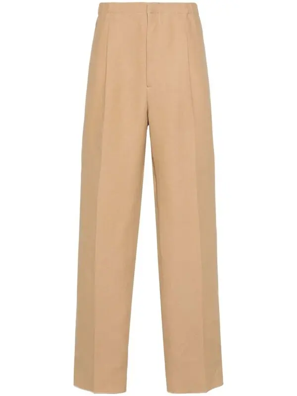 Fendi Canvas Straight-leg Trousers
