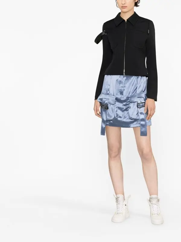 Fendi Cargo Pockets Mini Skirt - Blue