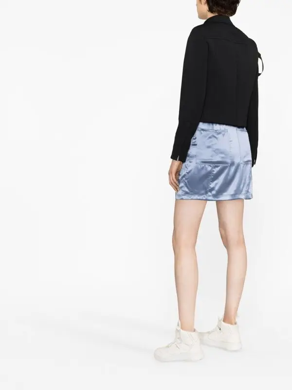 Fendi Cargo Pockets Mini Skirt - Blue