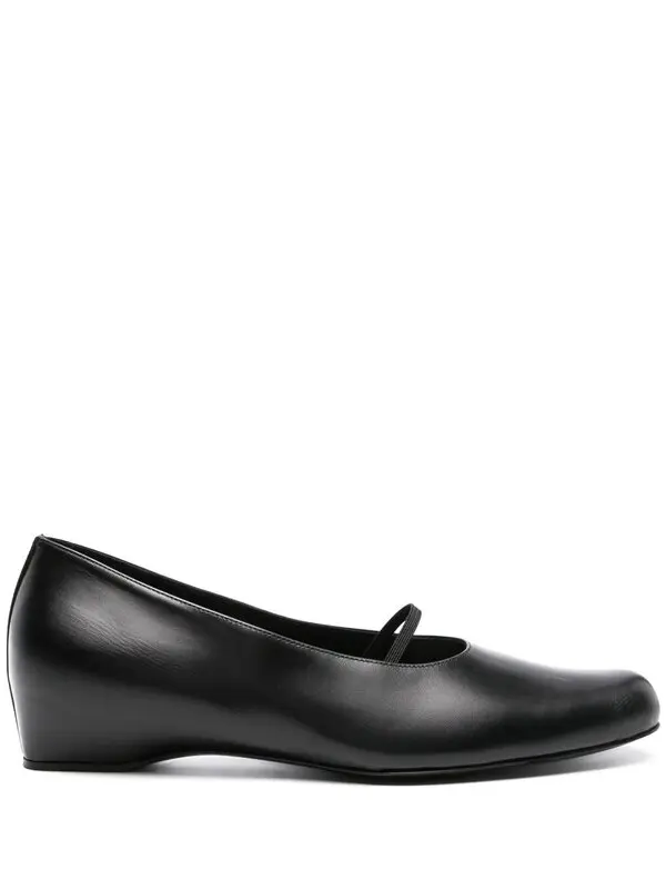 THE ROW Leather Ballerina Flats