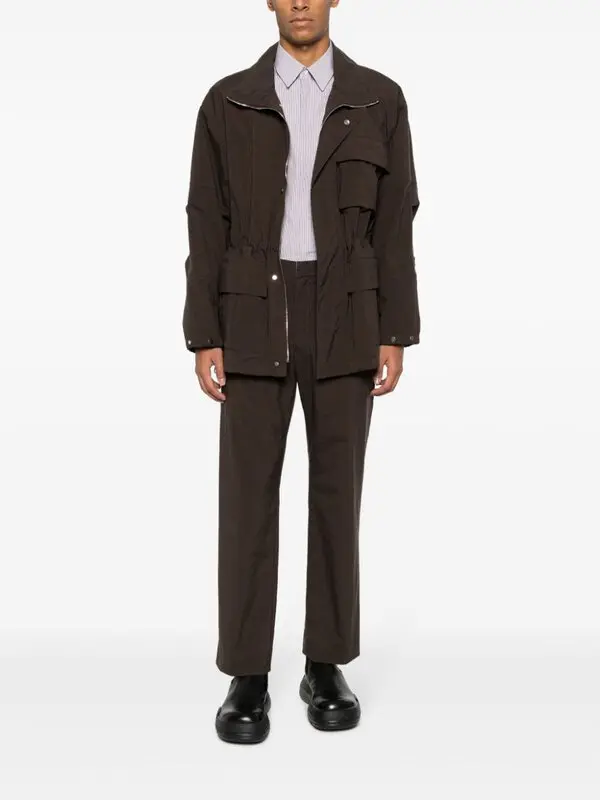 Fendi Pinstriped Cotton Shirt - Brown