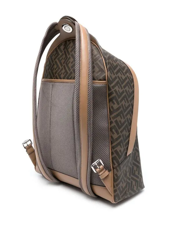 Fendi Ff-print Diagonal Backpack