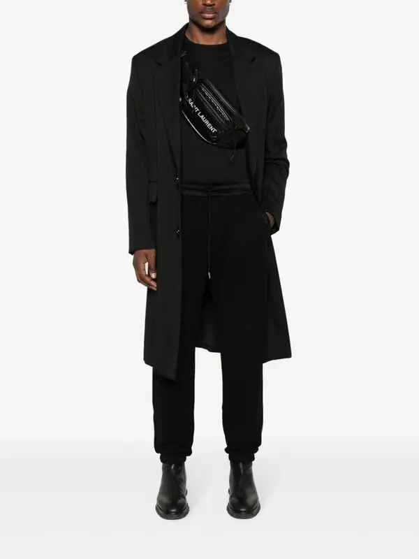 Saint Laurent Logo-embroidered Track Pants - Black