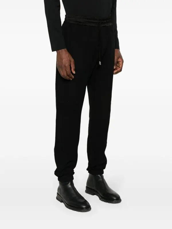 Saint Laurent Logo-embroidered Track Pants - Black