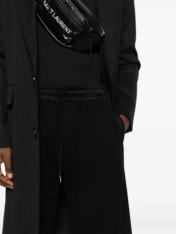 Saint Laurent Logo-embroidered Track Pants - Black