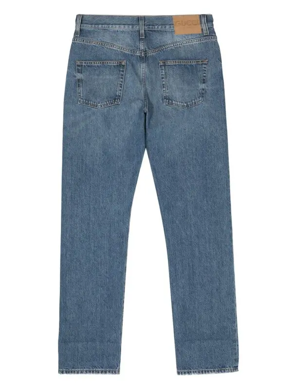 Gucci Horsebit-detail Straight-leg Jeans