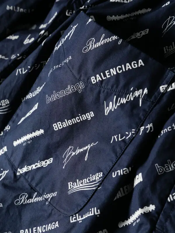 Balenciaga Logo-print Cotton Shorts