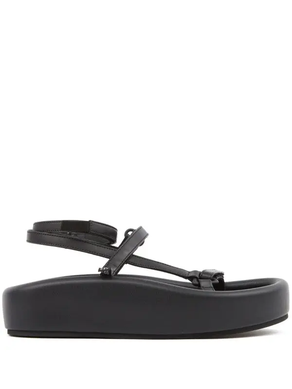 MAISON MARGIELA Webbing Leather Sandals - Black