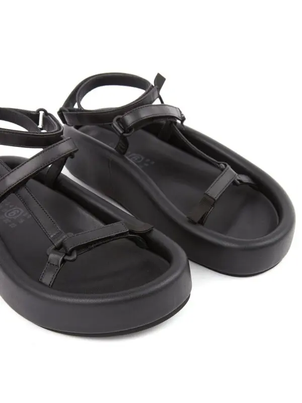 MAISON MARGIELA Webbing Leather Sandals - Black