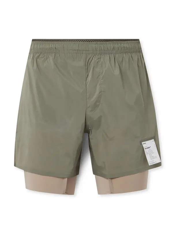 Satisfy Straight-leg Layered Techsilk™ Shell And Justice™ Shorts