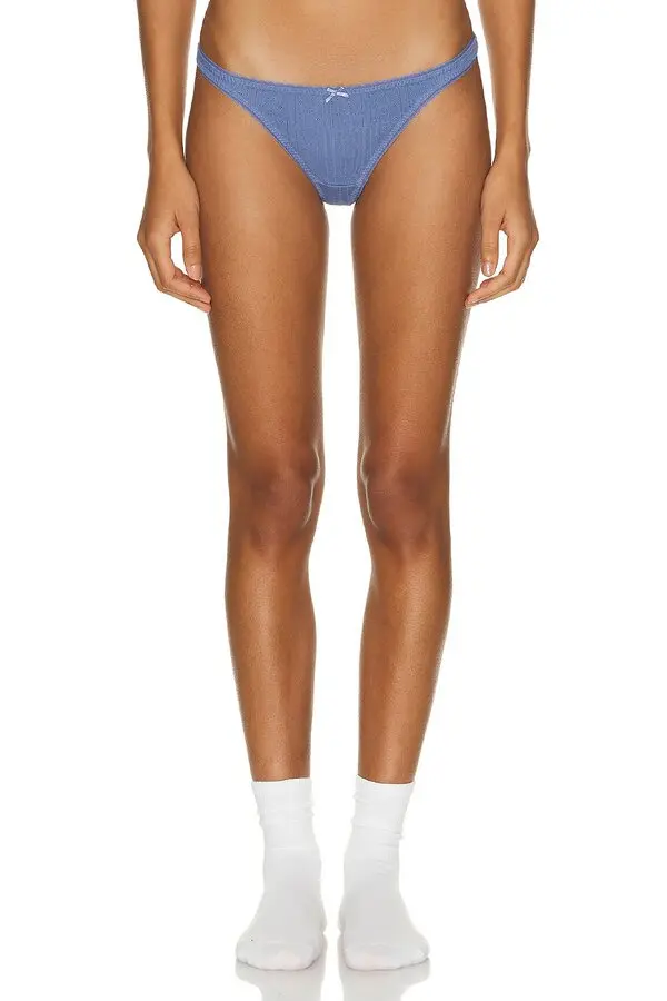 COU COU The Thong In Blue - French Blue