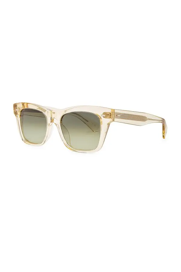 Oliver Spencer Ms. Oliver Square Sunglasses - Gold