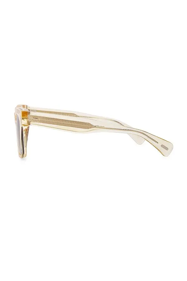 Oliver Spencer Ms. Oliver Square Sunglasses - Gold