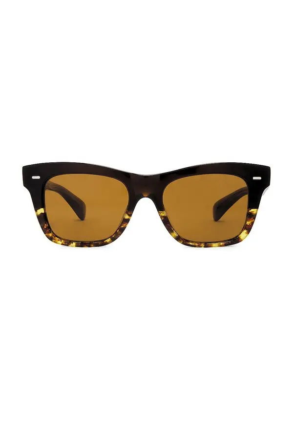 Oliver Spencer Square Sunglasses - Espresso