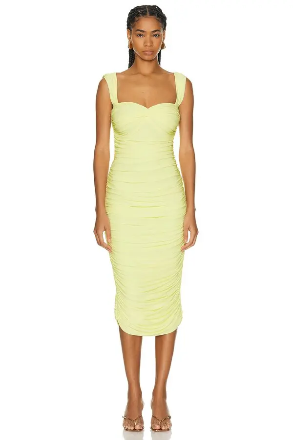 knee length dresses for ladies WALTER DRESS W/ WING SLEEVE – Black – Norma Kamali