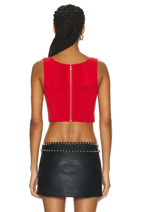 Miaou Campbell Corset - Scarlet