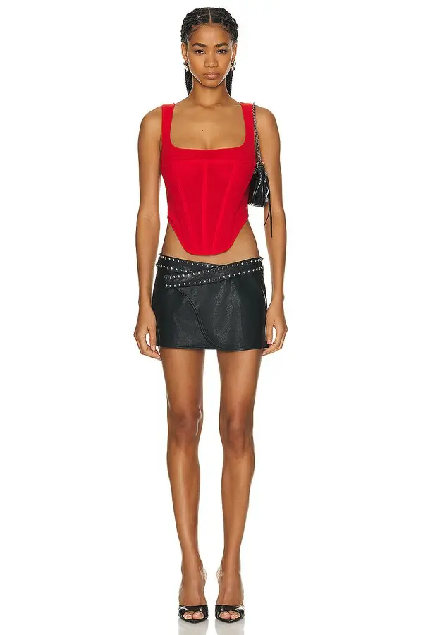Miaou Campbell Corset - Scarlet