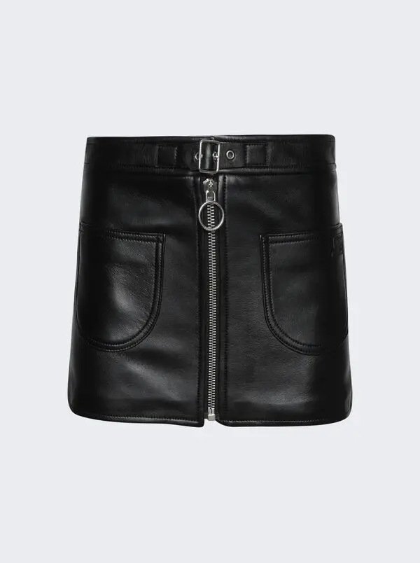 COURRÃ¨GES Buckle Zipped Mini Skirt