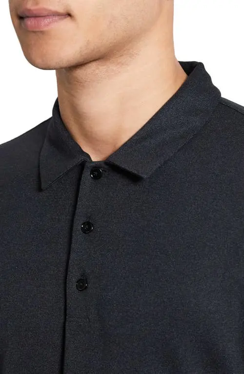 Theory Bron Anemone Modal Blend Jersey Polo - Black Multi