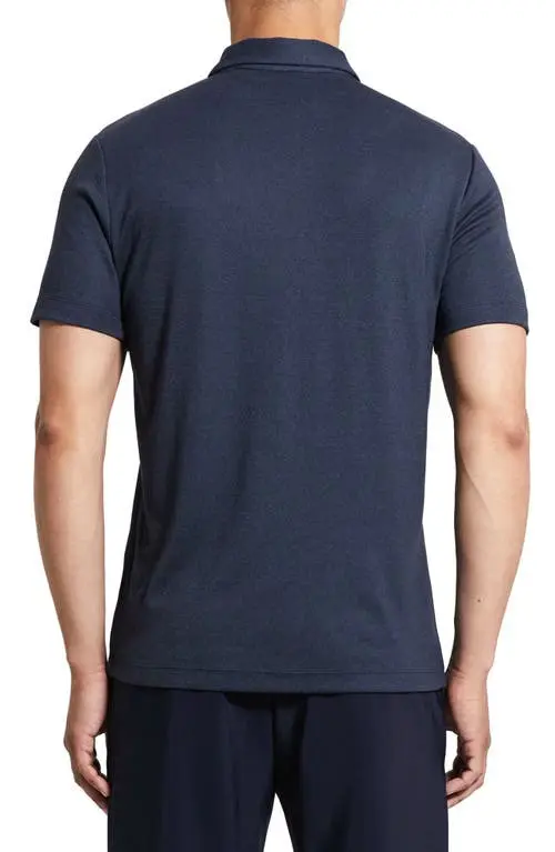 Theory Bron Anemone Modal Blend Jersey Polo - Eclipse Multi