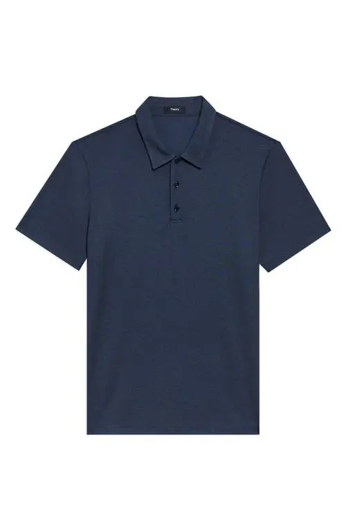 Theory Bron Anemone Modal Blend Jersey Polo - Eclipse Multi