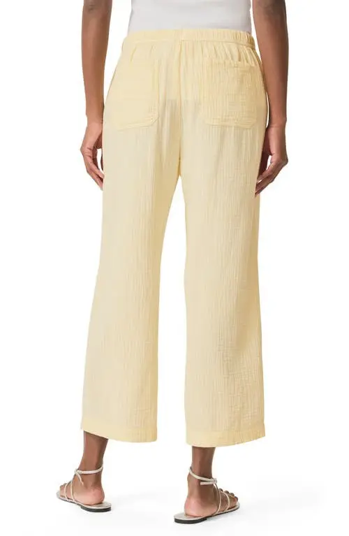 Splendid Adele Cotton Gauze Drawstring Pants - Limoncello