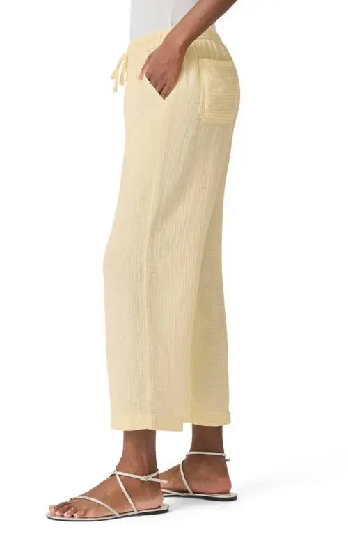 Splendid Adele Cotton Gauze Drawstring Pants - Limoncello
