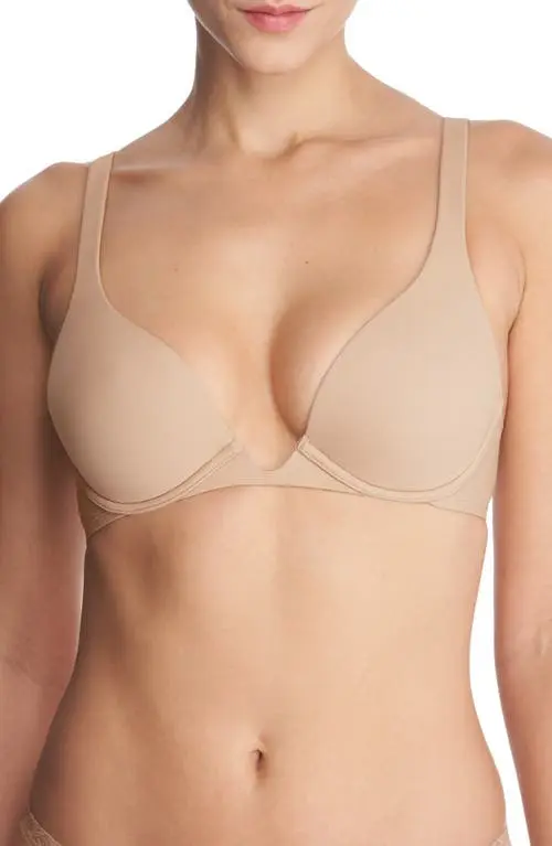 Natori Verge Underwire Convertible Plunge Contour Bra - Cafe
