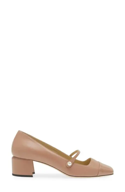 JIMMY CHOO Elisa Cap Toe Mary Jane Pumps
