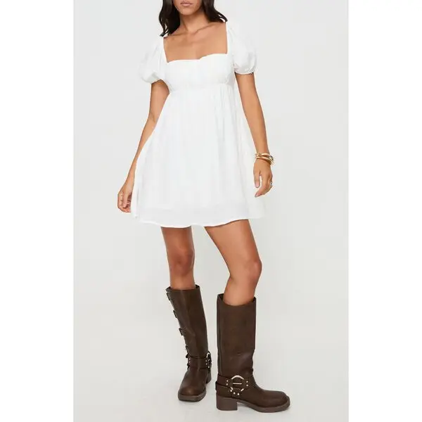 knee length dresses for ladies Classic Mini Dress | White | Womens