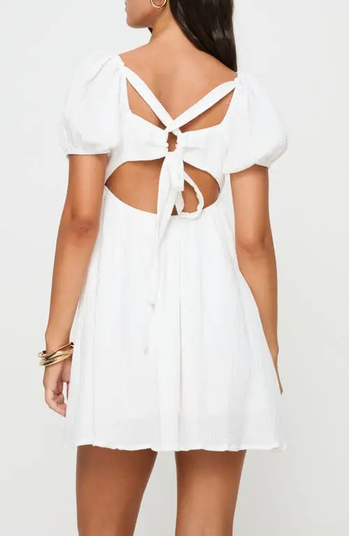 strapless open back dress Lavine Mini Dress | White | Womens main image 1