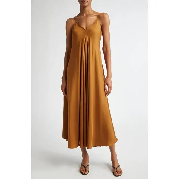 off the shoulder draped asymmetric mini dress in brown Modal Asymmetric A-Line Mini Dress in Chocolate Brown - XL main image 1