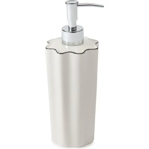 KASSATEX Le Marais Porcelain Lotion Dispenser - White/black