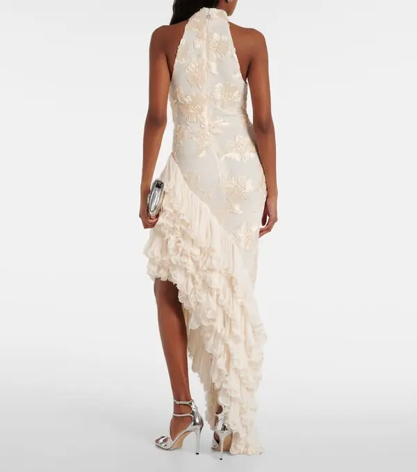 Rotate By Birger Christensen Bridal Floral-Appliqu Maxi Dress - White |  Editorialist