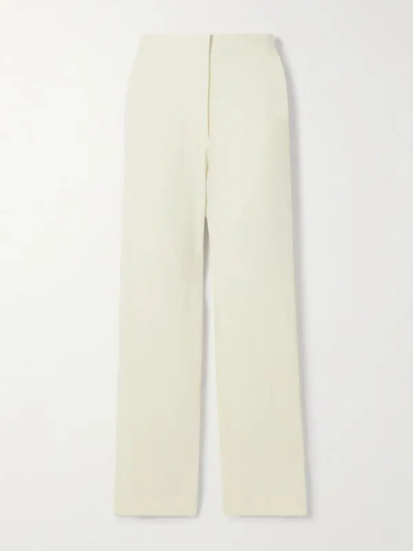 ABADIA Crepe Straight-leg Pants
