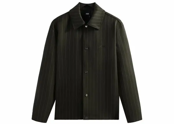 Kith Pinstripe Double Knit Coaches Jacket - Stadium