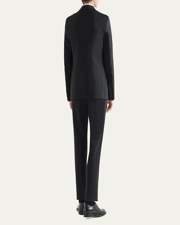 Prada Wool-mohair Solid Suit
