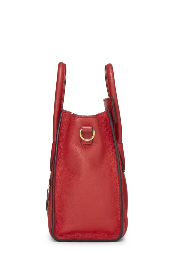 Celine Luggage Tote - Red