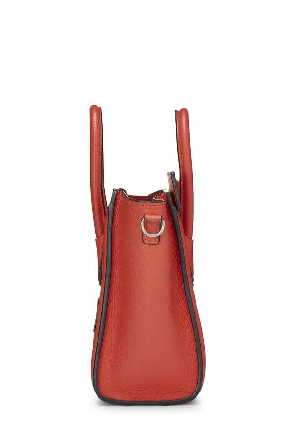 Celine Leather Luggage - Red