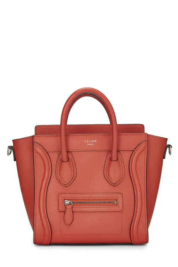 Celine Luggage Tote - Red