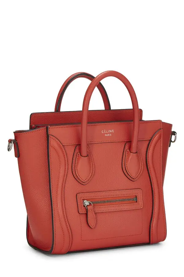 Celine Luggage Tote - Red