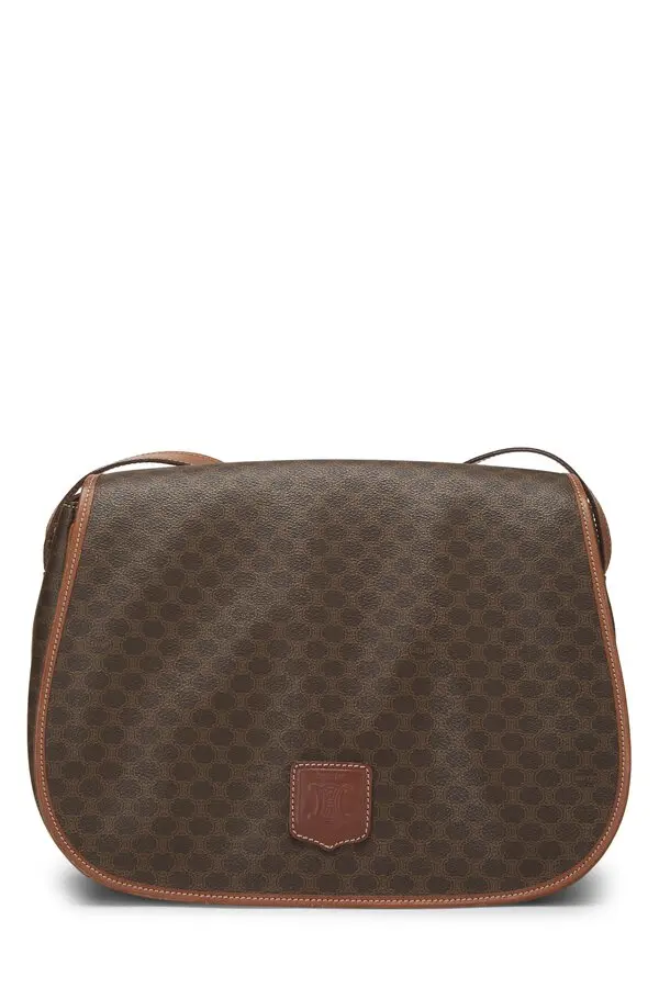 Celine Coated Canvas Macadam Messenger Bag